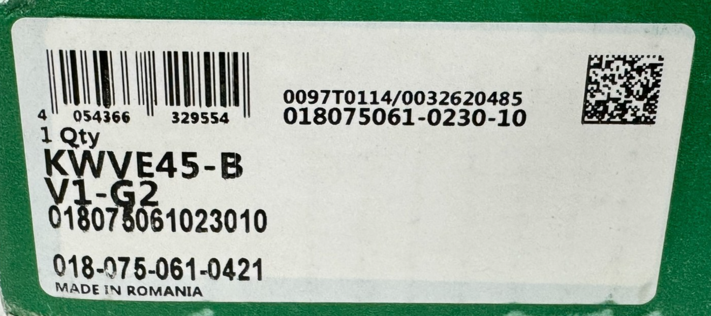 NEW INA KWVE45-B-V1-G2 LINEAR CARRIAGE GUIDE 018-075-061-0421 - SB ...