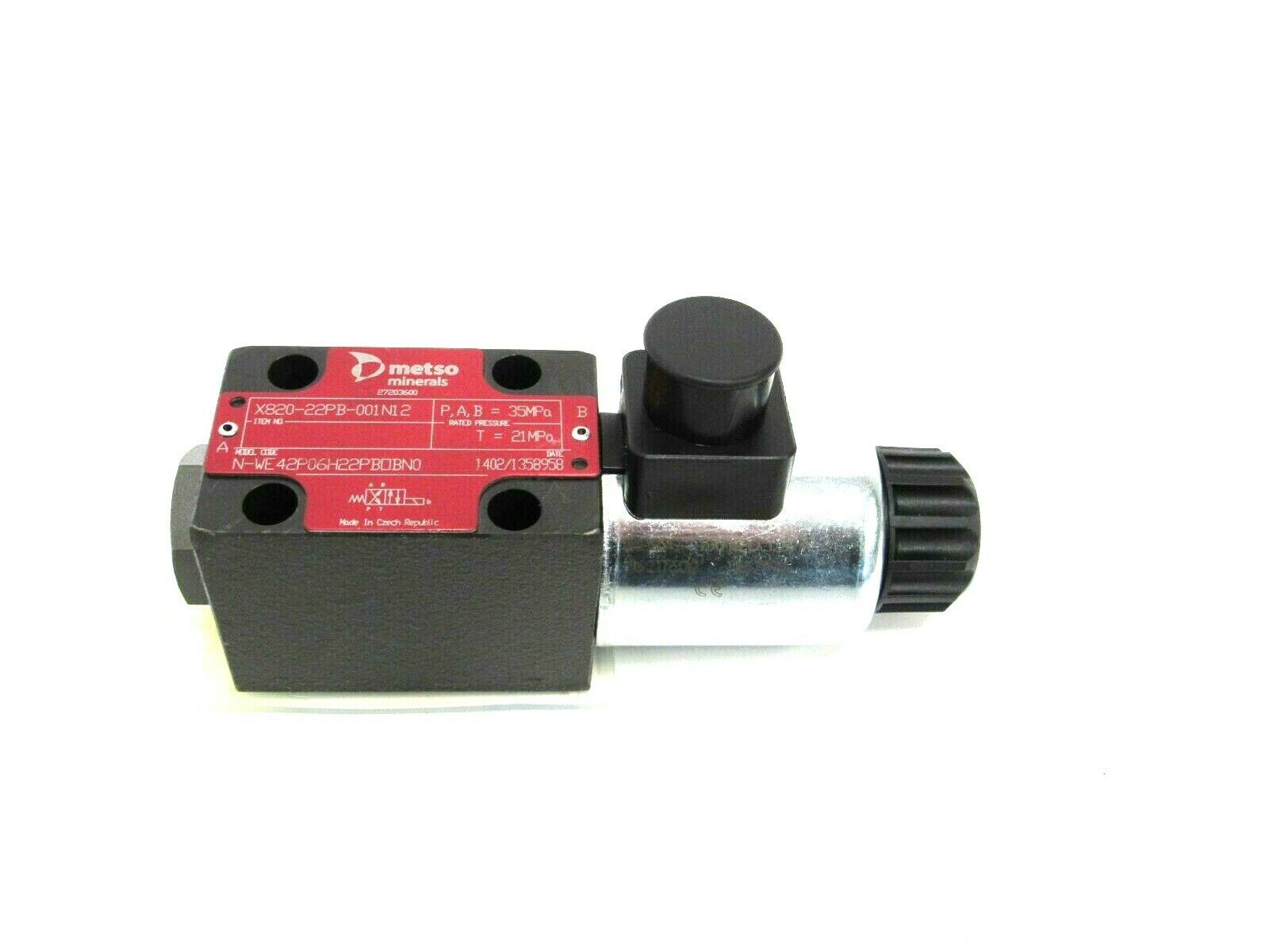 NEW METSO X820-22PB-001N12 DIRECTIONAL VALVE WE42P06H22PBOBN0 ...