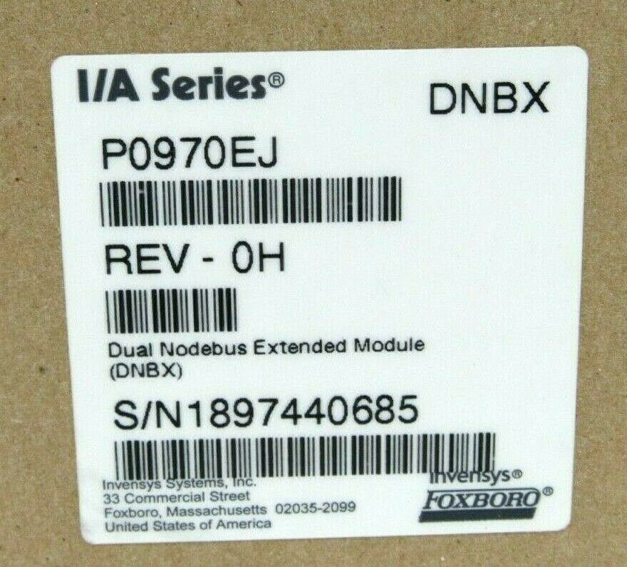 NEW SEALED FOXBORO P0970EJ DNBX DUAL NODEBUS EXTENDED MODULE - SB ...