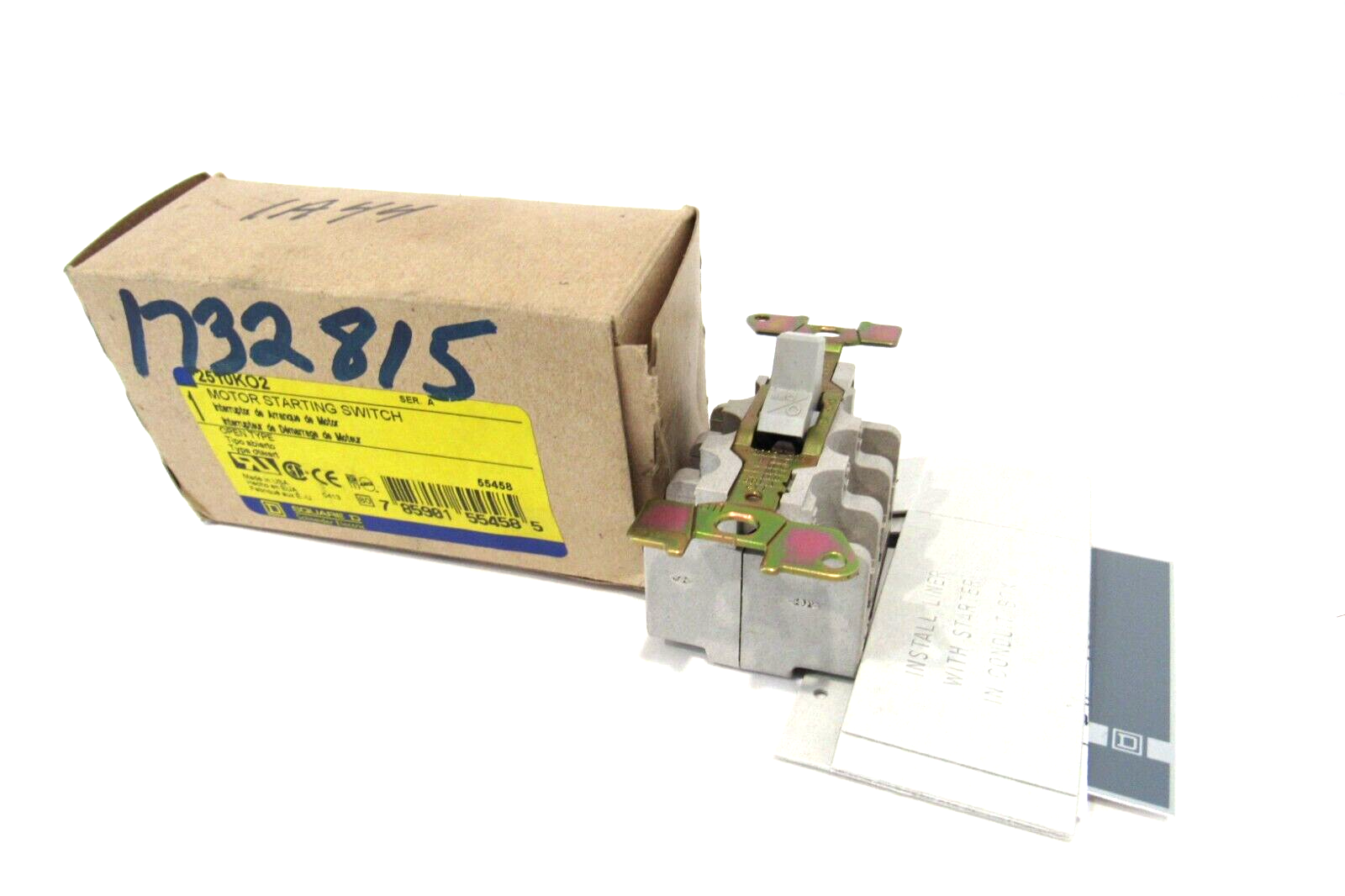NEW SQUARE D 2510KO2 MOTOR STARTING SWITCH - SB Industrial Supply, Inc.