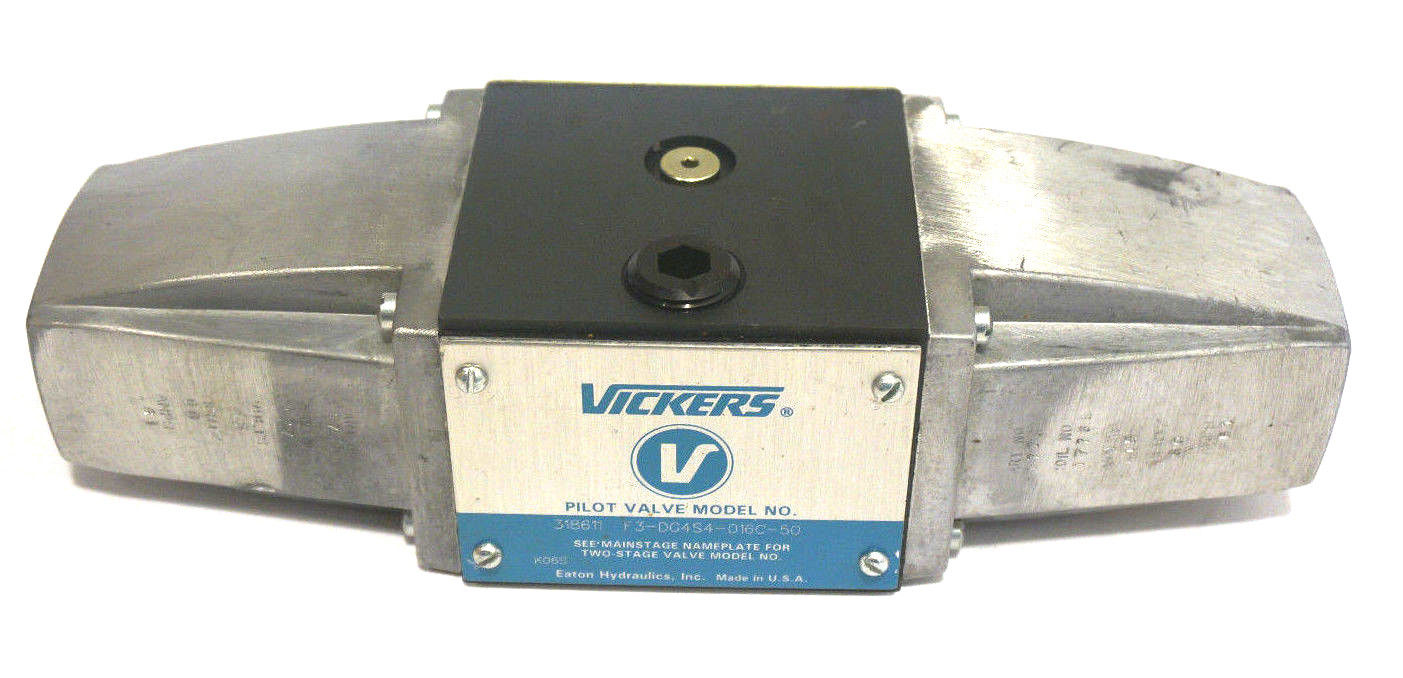 NEW VICKERS F3-DG4S4-016C-50 PILOT VALVE F3DG4S4016C50 - SB Industrial ...