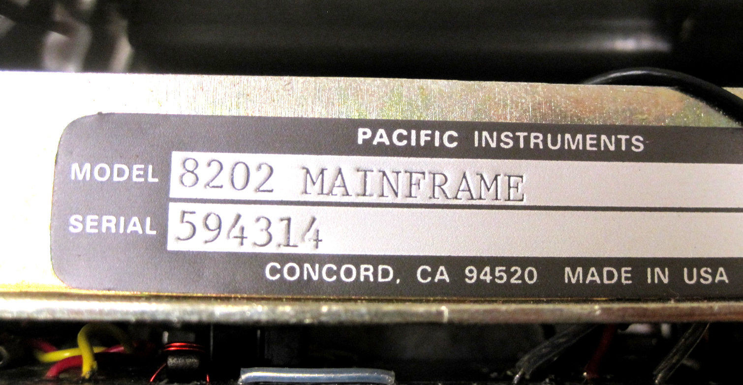 PACIFIC INSTRUMENTS 8202 MAINFRAME AMPLIFIER - SB Industrial Supply, Inc.