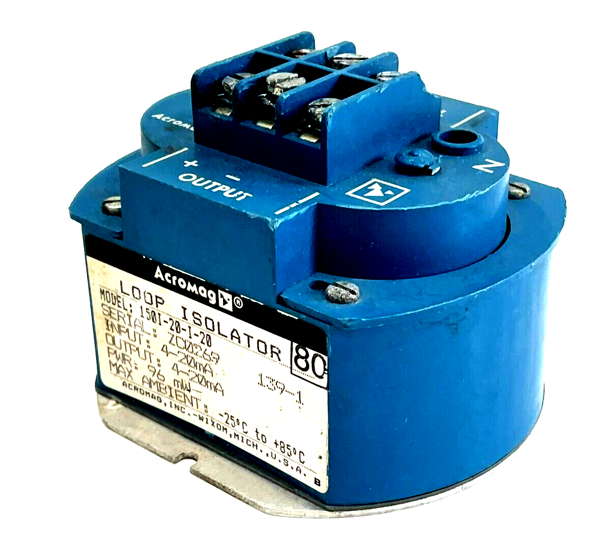 USED ACROMAG 150I-20-I-20 LOOP ISOLATOR 150I20I20 - SB Industrial ...