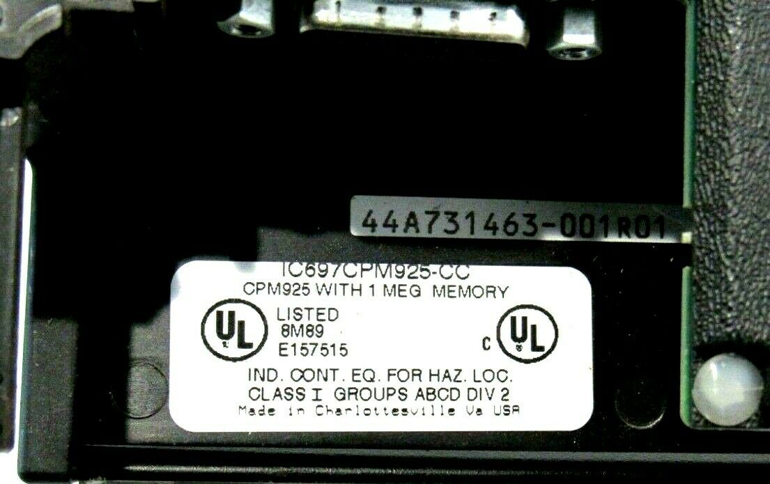 USED FANUC IC697CPM925 CENTRAL PROCESSING UNIT - SB Industrial Supply, Inc.