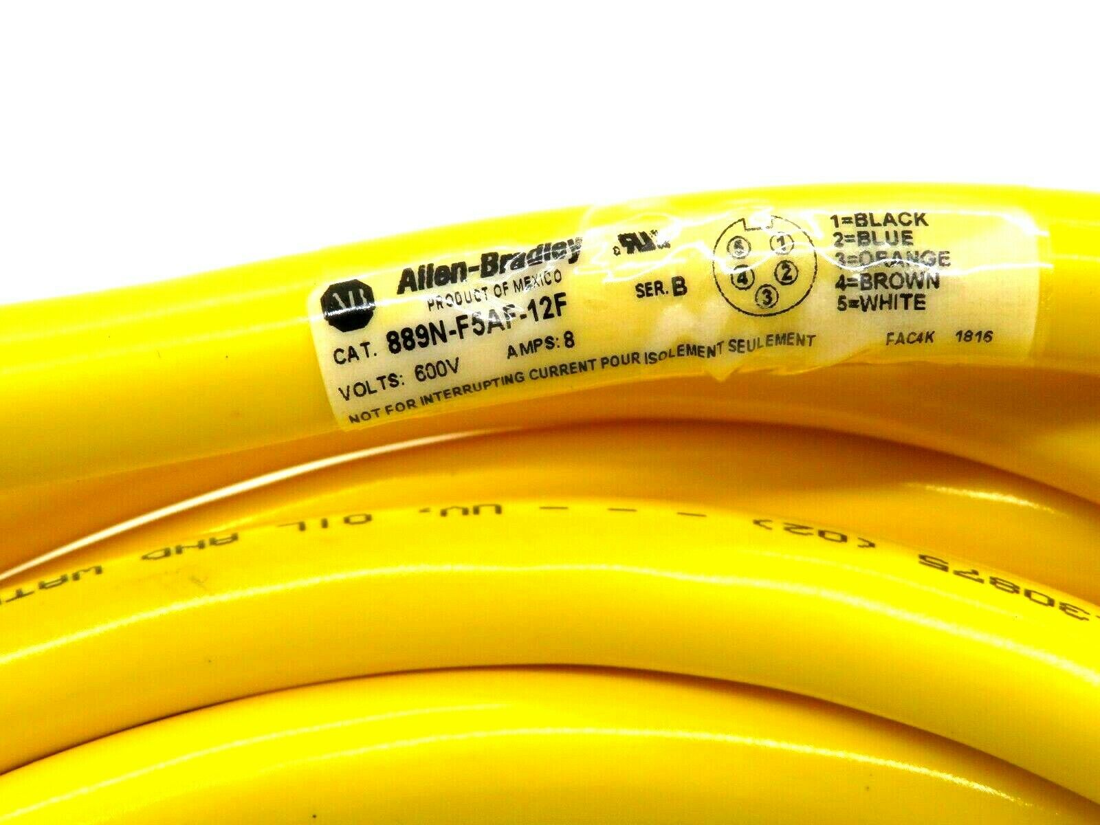 NEW ALLEN BRADLEY 889N-F5AF-12F CABLE 889NF5AF12F - SB Industrial ...