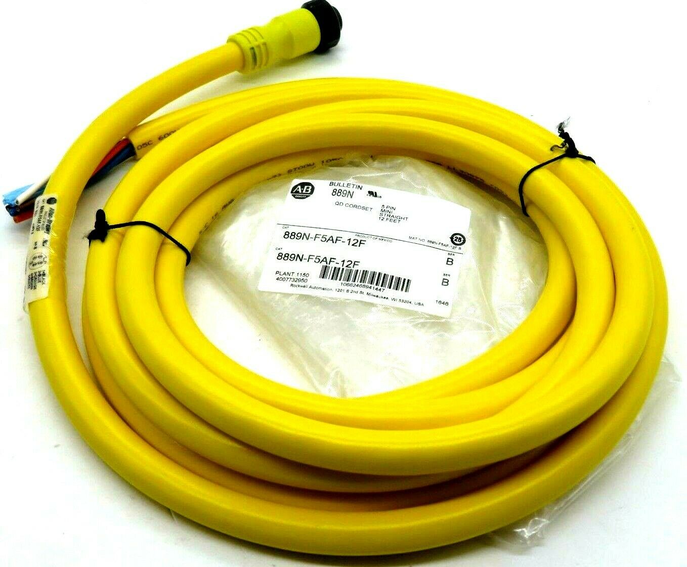 NEW ALLEN BRADLEY 889N-F5AF-12F CABLE 889NF5AF12F - SB Industrial ...
