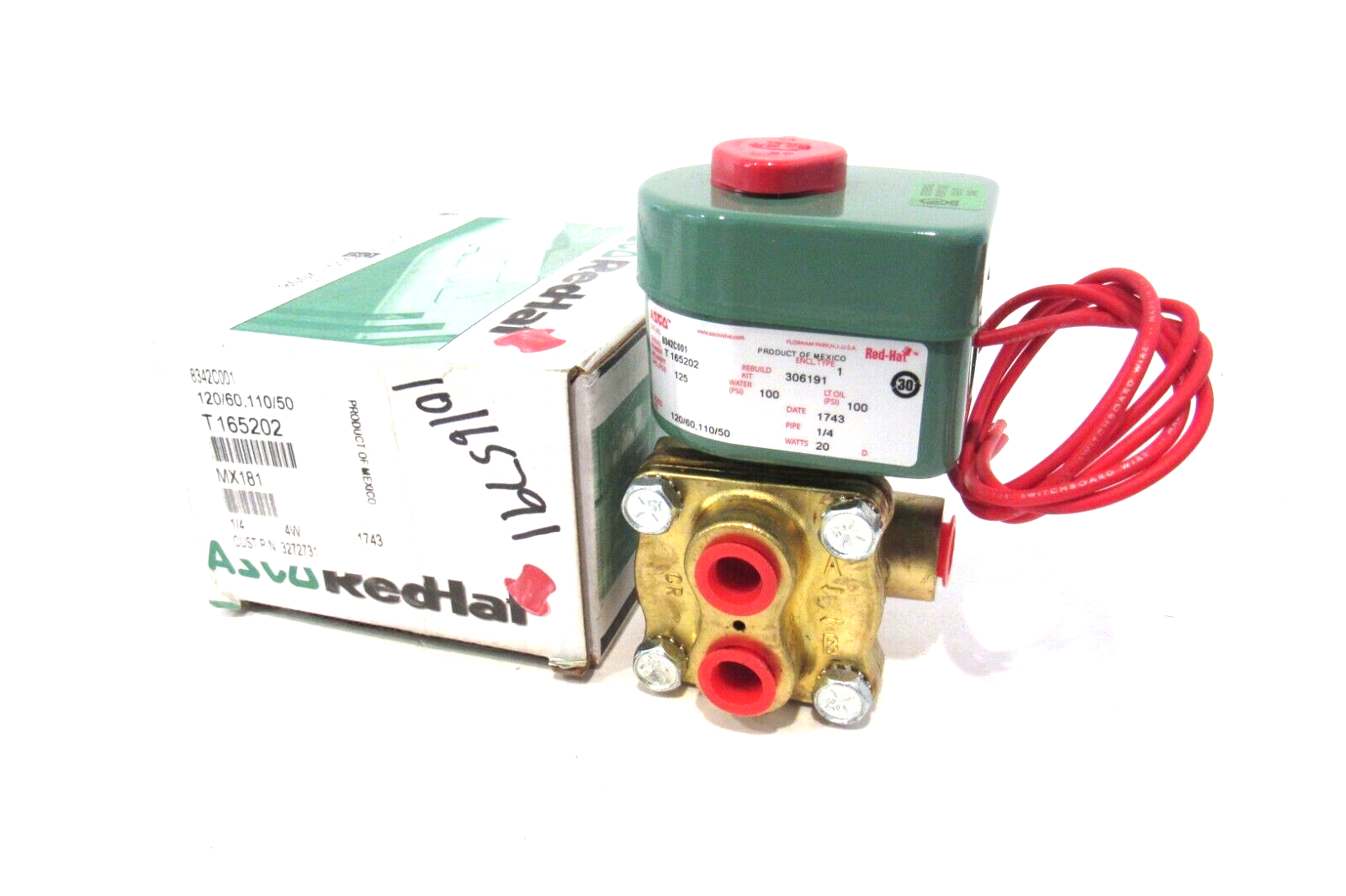 NEW ASCO 8342C001 SOLENOID VALVE 110/120 50/60 - SB Industrial Supply, Inc.
