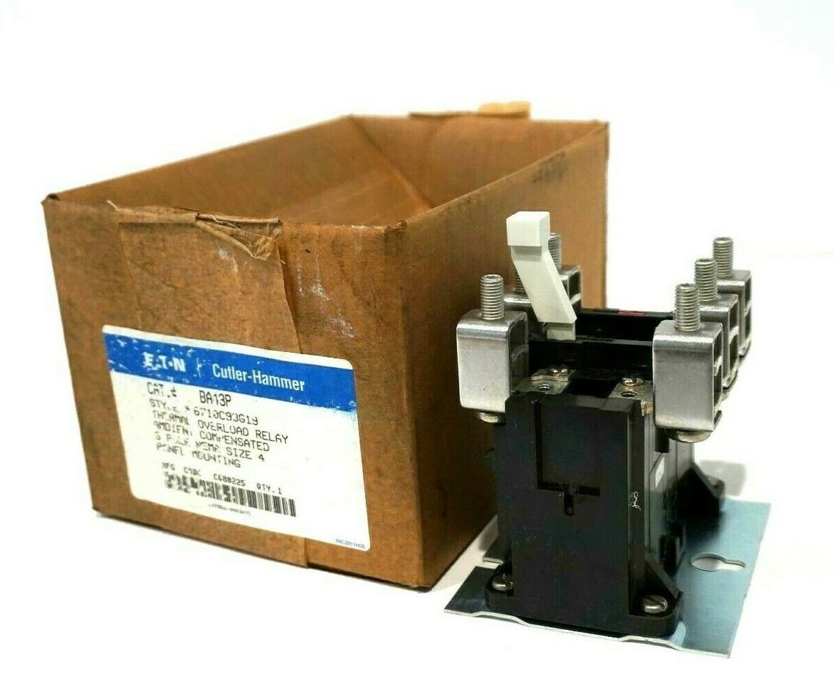 NEW EATON CUTLER HAMMER BA43P THERMAL OVERLOAD RELAY SIZE4 - SB ...
