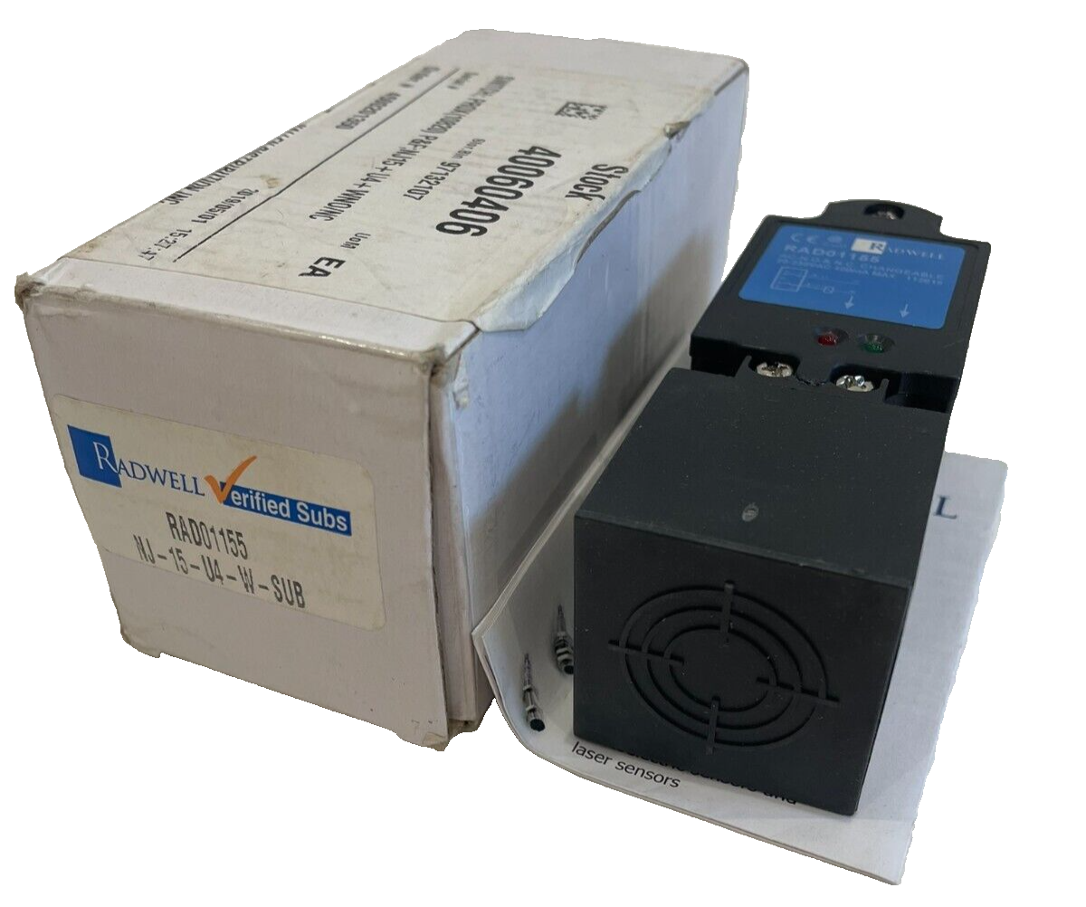 NEW RADWELL RAD01155 PROXIMITY SWITCH NJ-15-U4-W-SUB 20-250VAC - SB ...