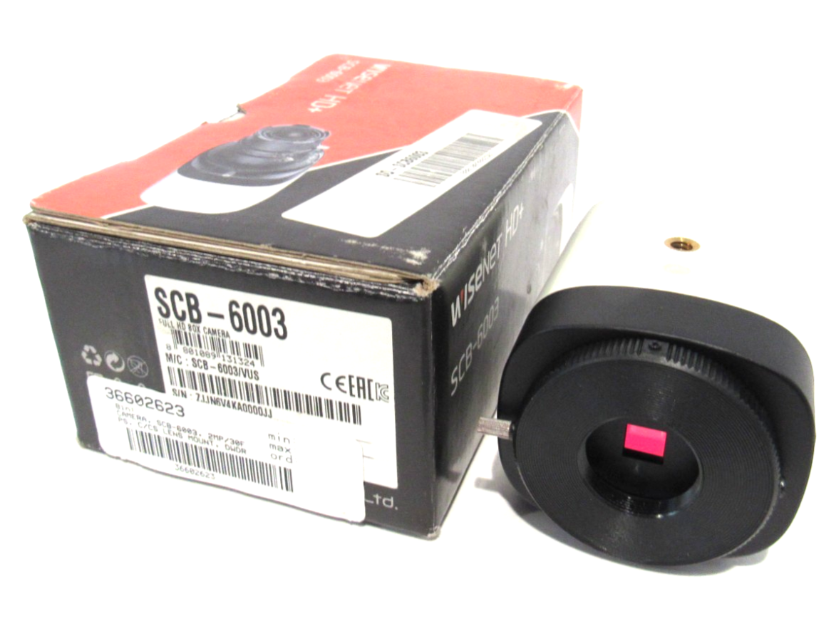 NEW WISENET SCB-6003 FULL HD BOX CAMERA SCB6003 - SB Industrial Supply ...