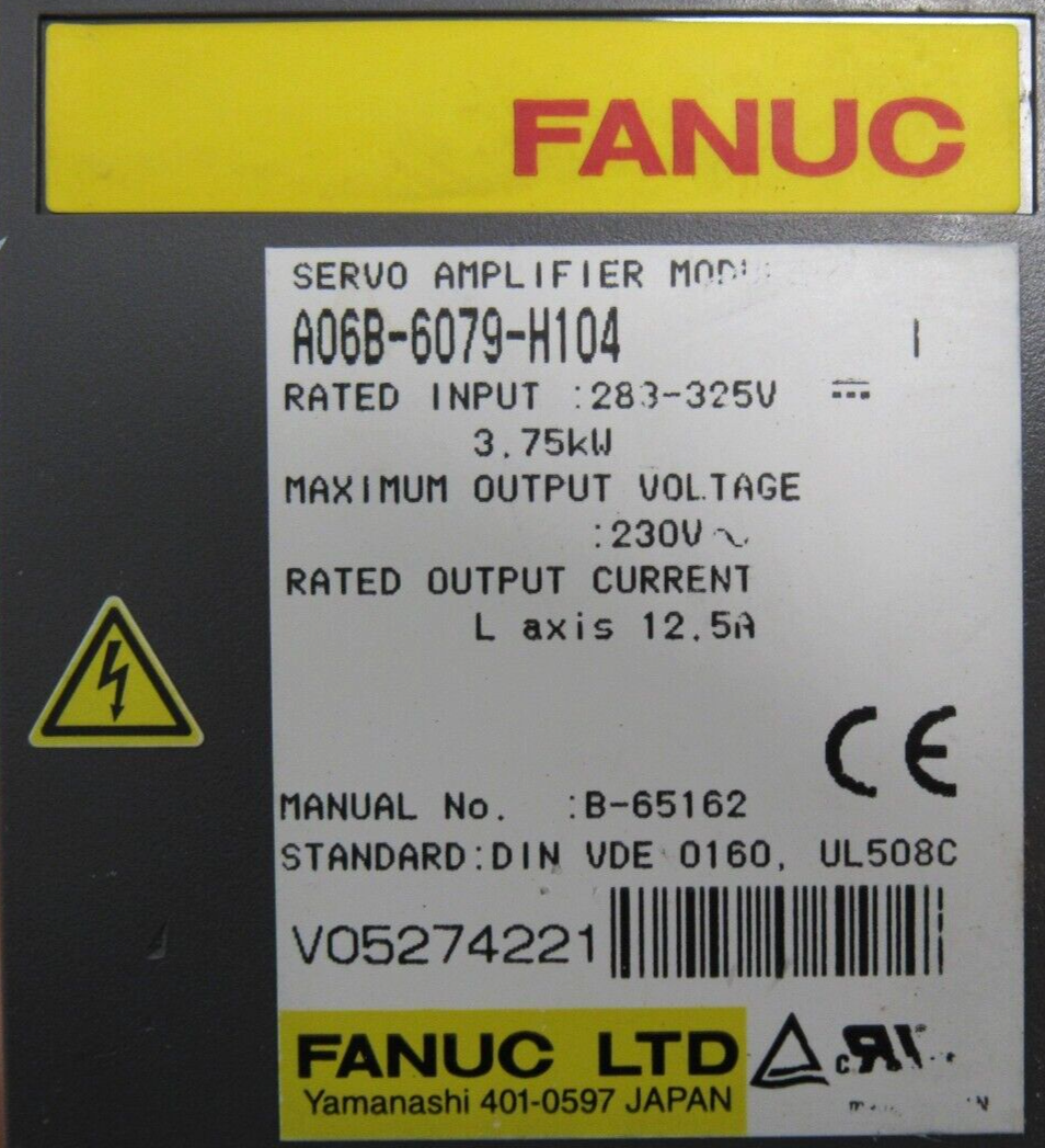 REFURBISHED FANUC A06B-6079-H104 SERVO AMPLIFIER MODULE A06B6079H104 ...