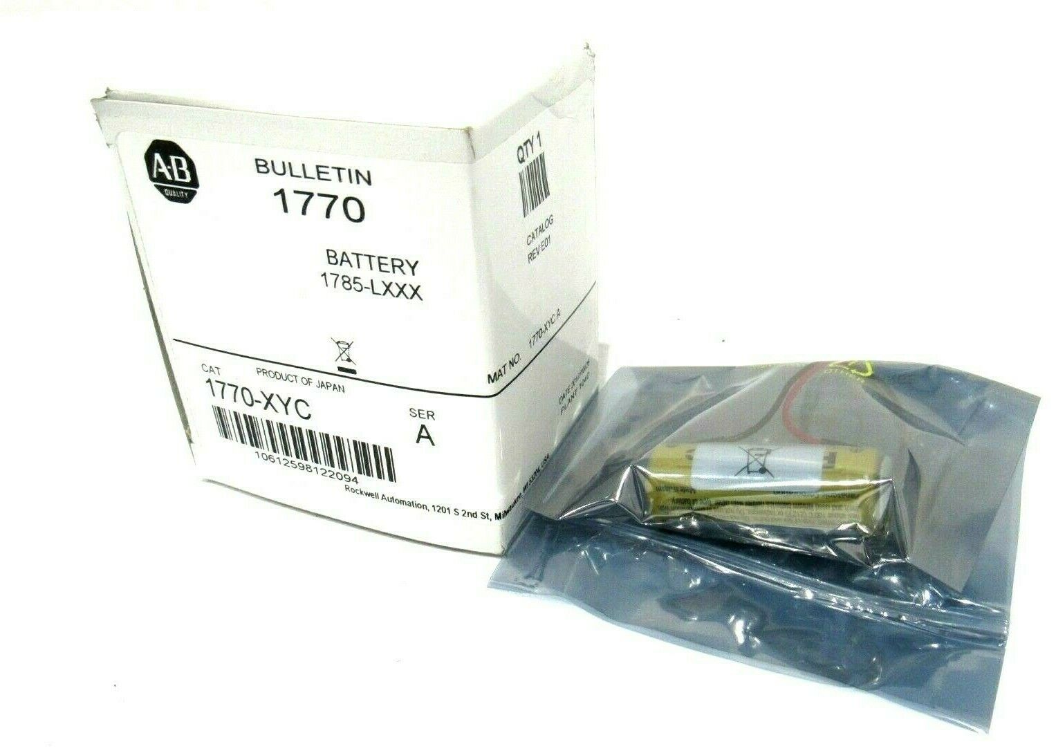 NEW ALLEN BRADLEY 1770-XYC BATTERY SER.A 1770XYC - SB Industrial Supply ...