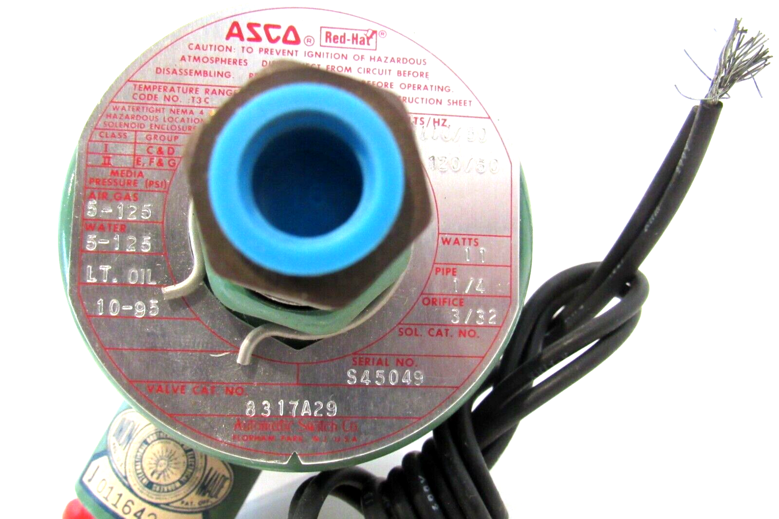 NEW ASCO 8317A29 SOLENOID VALVE - SB Industrial Supply, Inc.