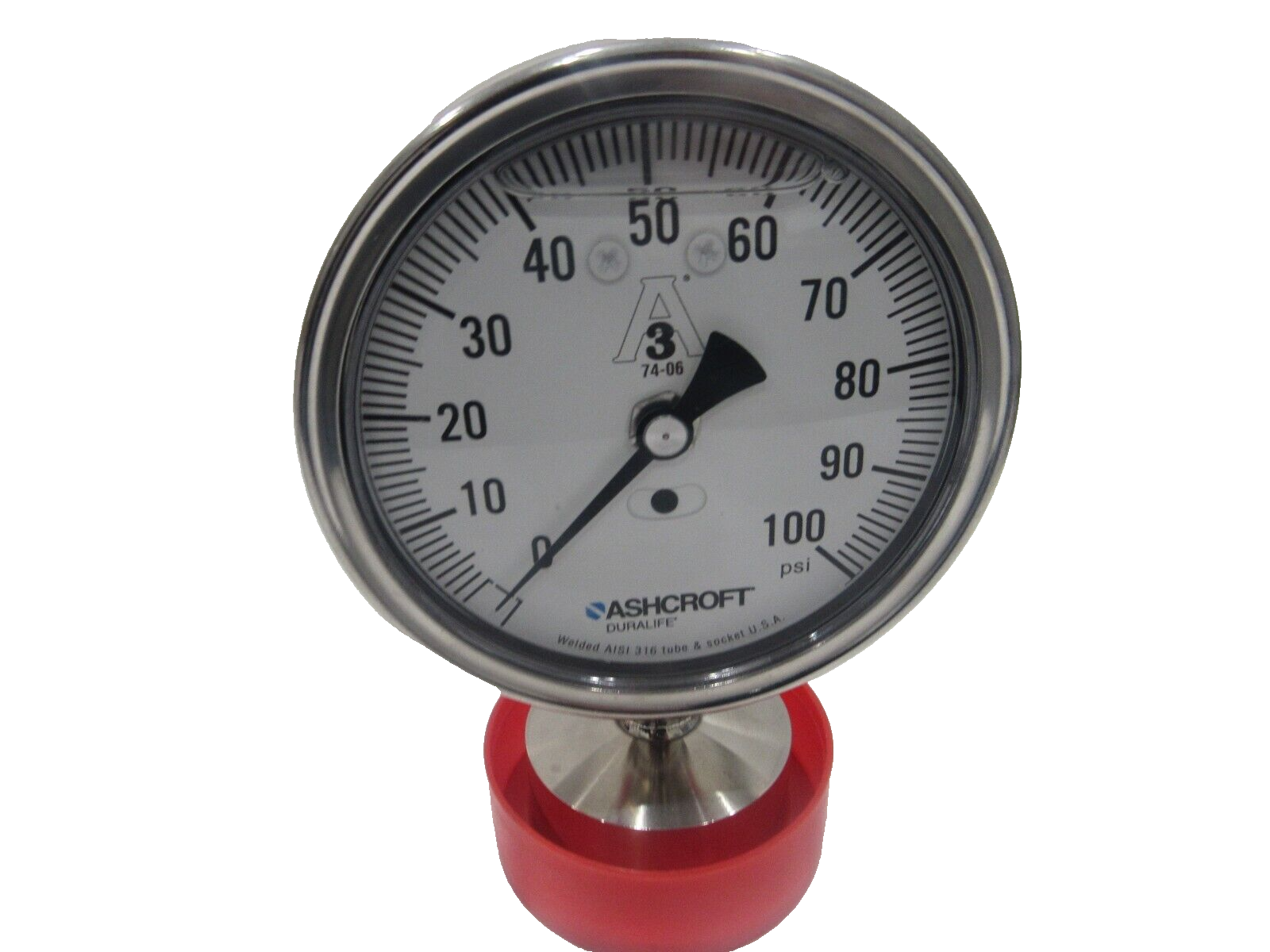 NEW ASHCROFT 35-1032-SL-20L-100# SANITARY GAUGE 3-1/2" 351032SL20L100 ...