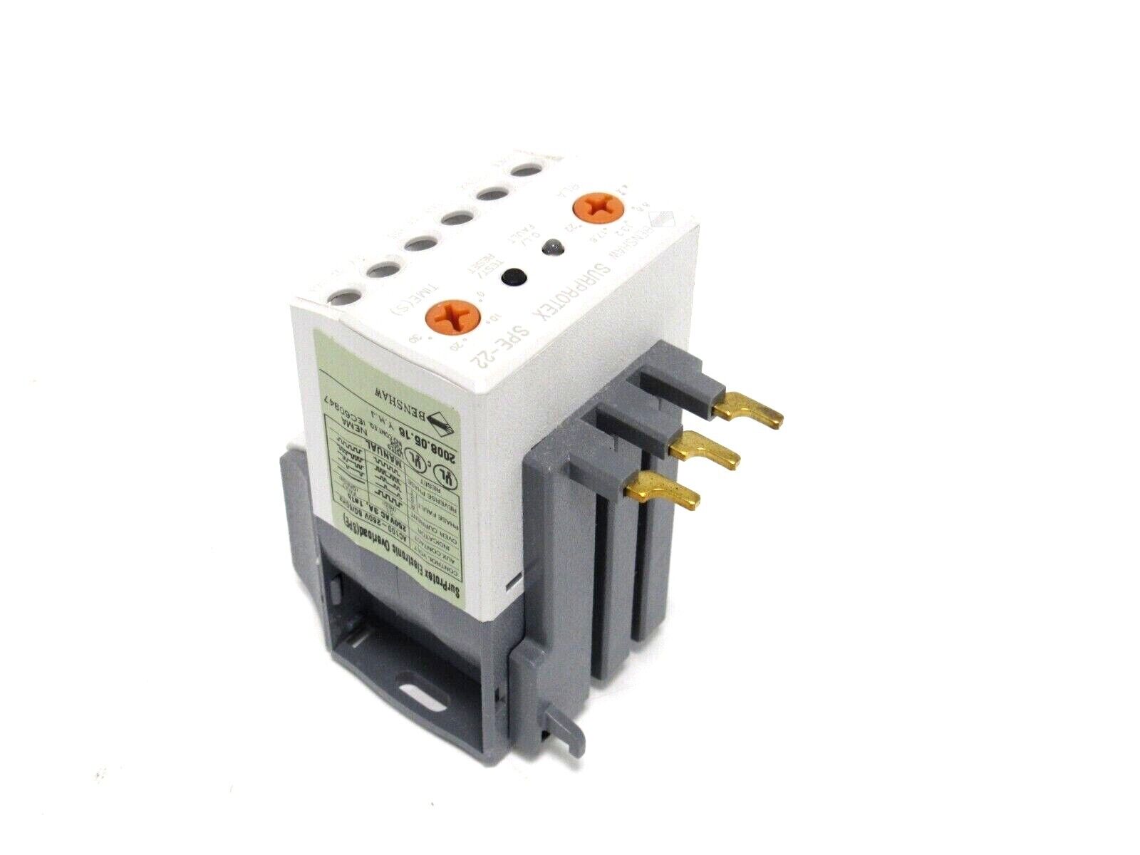 NEW BENSHAW SPE-22 SURPROTEX RELAY SPE22-3PR-56AC100-260 SPE22 - SB ...