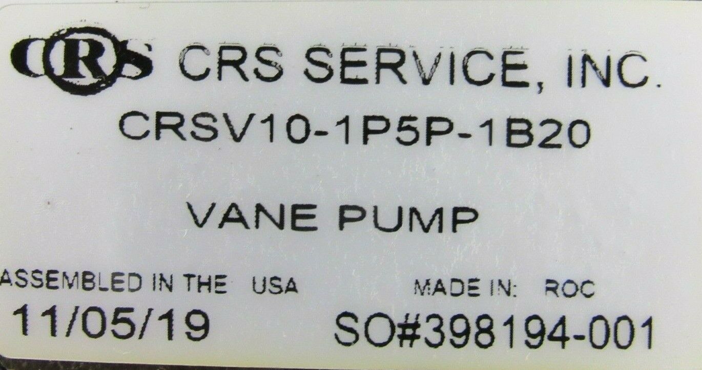 NEW CRS V10-1P5P-1B20 HYDRAULIC VANE PUMP V101P5P1B20 CRSV10-1P5P-1B20 ...