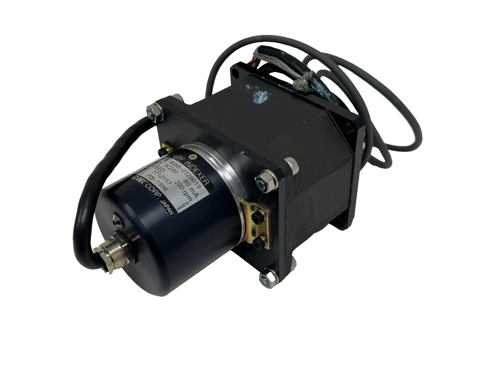 NEW ELMEC CORP. RG68-072B019 ROTARY INDEXER 24VDC 80mA 200RPM ...