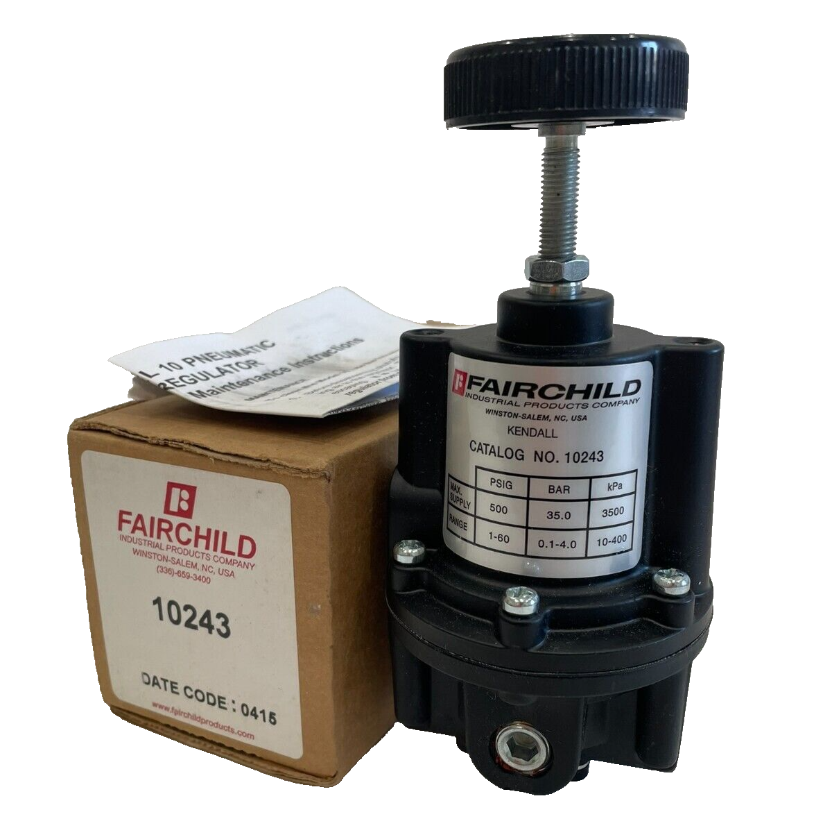 NEW FAIRCHILD 10243 PNEUMATIC REGULATOR - SB Industrial Supply, Inc.