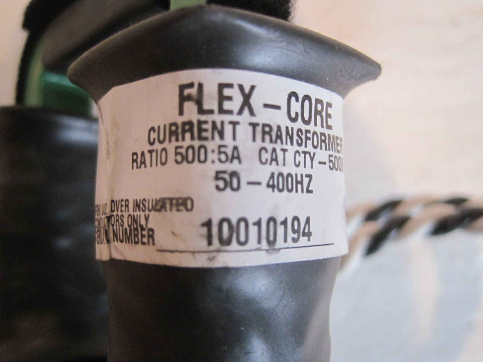 NEW FLEX-CORE 500B-5 CURRENT TRANSFORMER 500:5A 50-400HZ - SB ...