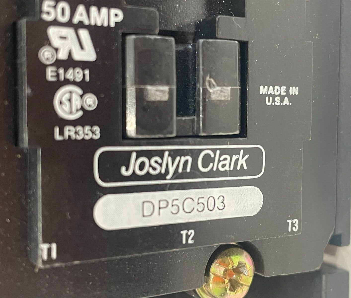 NEW JOSLYN CLARK DP5C503 50AMP 24V 50/60HZ - SB Industrial Supply, Inc.