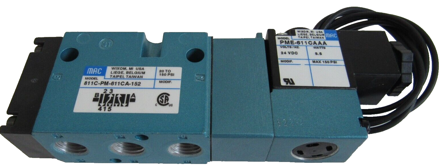 NEW MAC VALVES 811C-PM-611CA-152 SOLENOID VALVE 811CPM611CA152 - SB ...