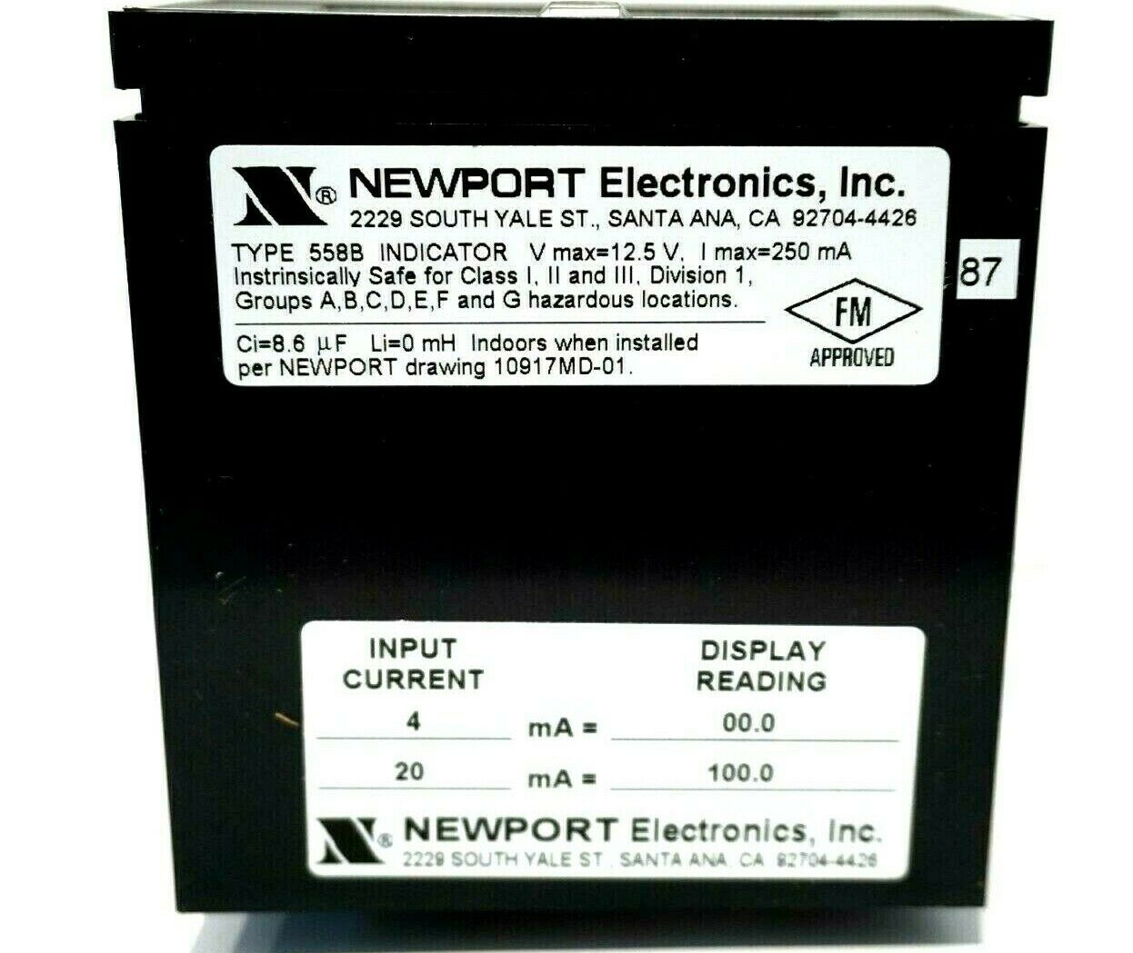 NEW NEWPORT ELECTRONICS 558B INDICATOR - SB Industrial Supply, Inc.