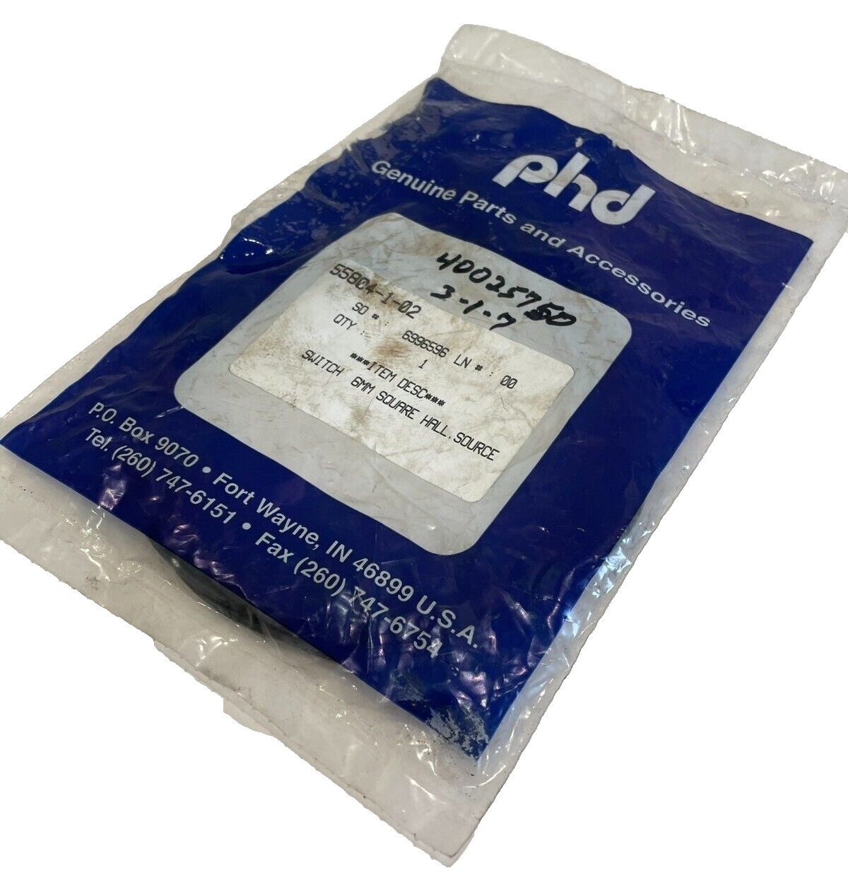 NEW PHD 55804-1-02 HALL EFFECT SWITCH 55804102 - SB Industrial Supply, Inc.
