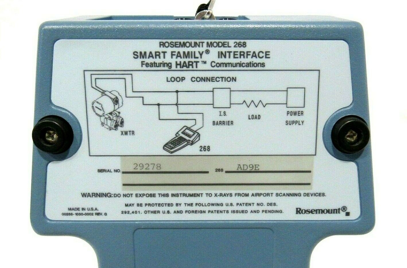 NEW ROSEMOUNT 268AD9E SMART FAMILY INTERFACE MODEL 268 - SB Industrial ...