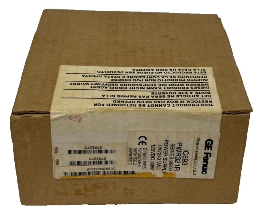 NEW SEALED GE FANUC IC693PWR321R POWER SUPPLY 90-30 IC693PWR321 - SB ...