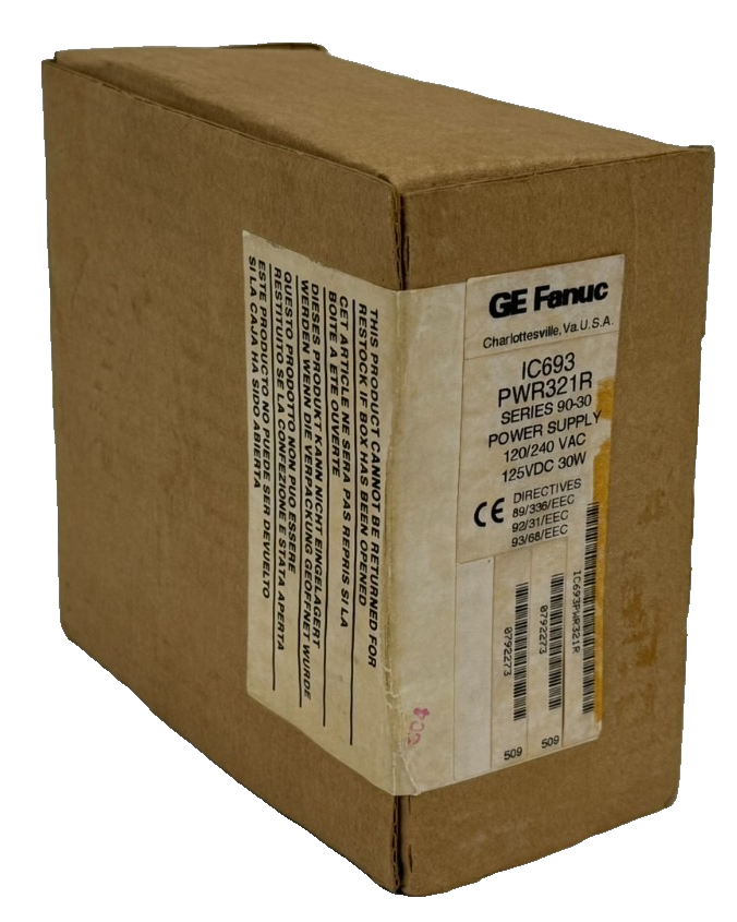 NEW SEALED GE FANUC IC693PWR321R POWER SUPPLY 90-30 IC693PWR321 - SB ...