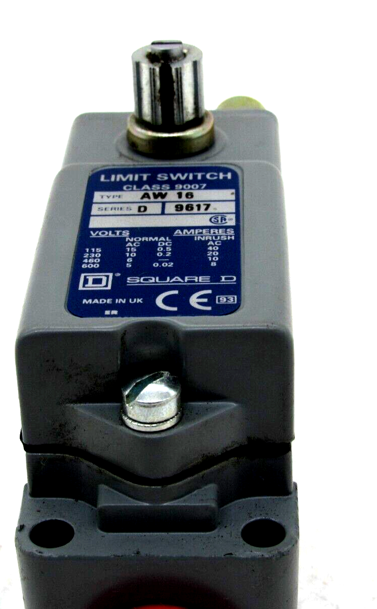 NEW SQUARE D 9007-AW16 LIMIT SWITCH SERIES D 9007AW16 - SB Industrial ...