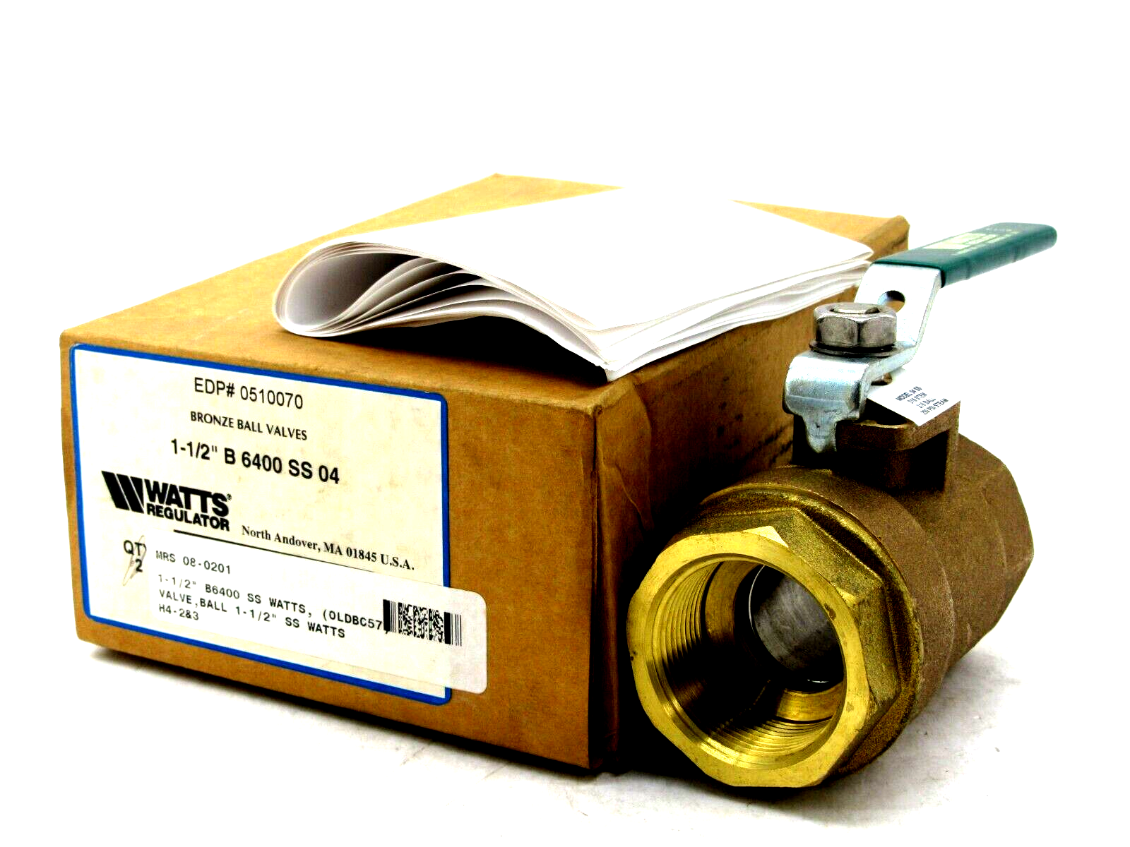 NEW WATTS 04-SS BRONZE VALVE BALL 1-1/2" 04SS - SB Industrial Supply, Inc.