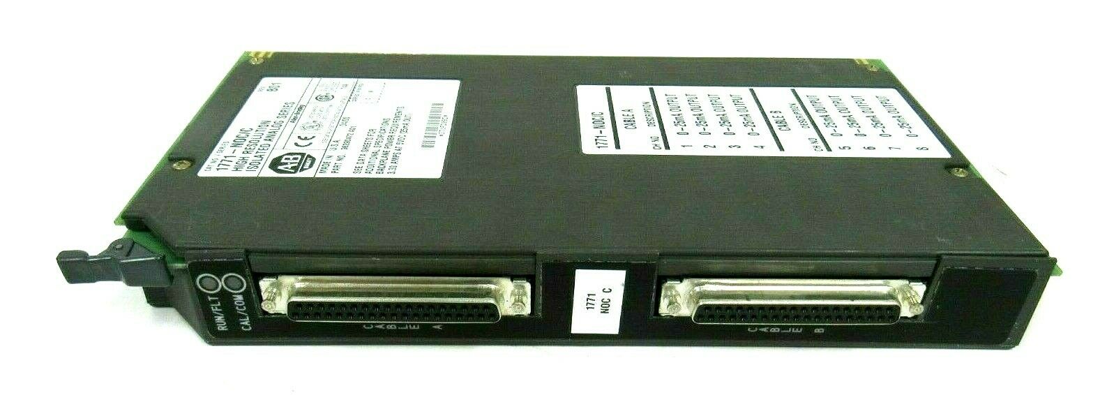 USED ALLEN BRADLEY 1771-N0C/C ISOLATED ANALOG MODULE REV B01 1771-NOC/C ...
