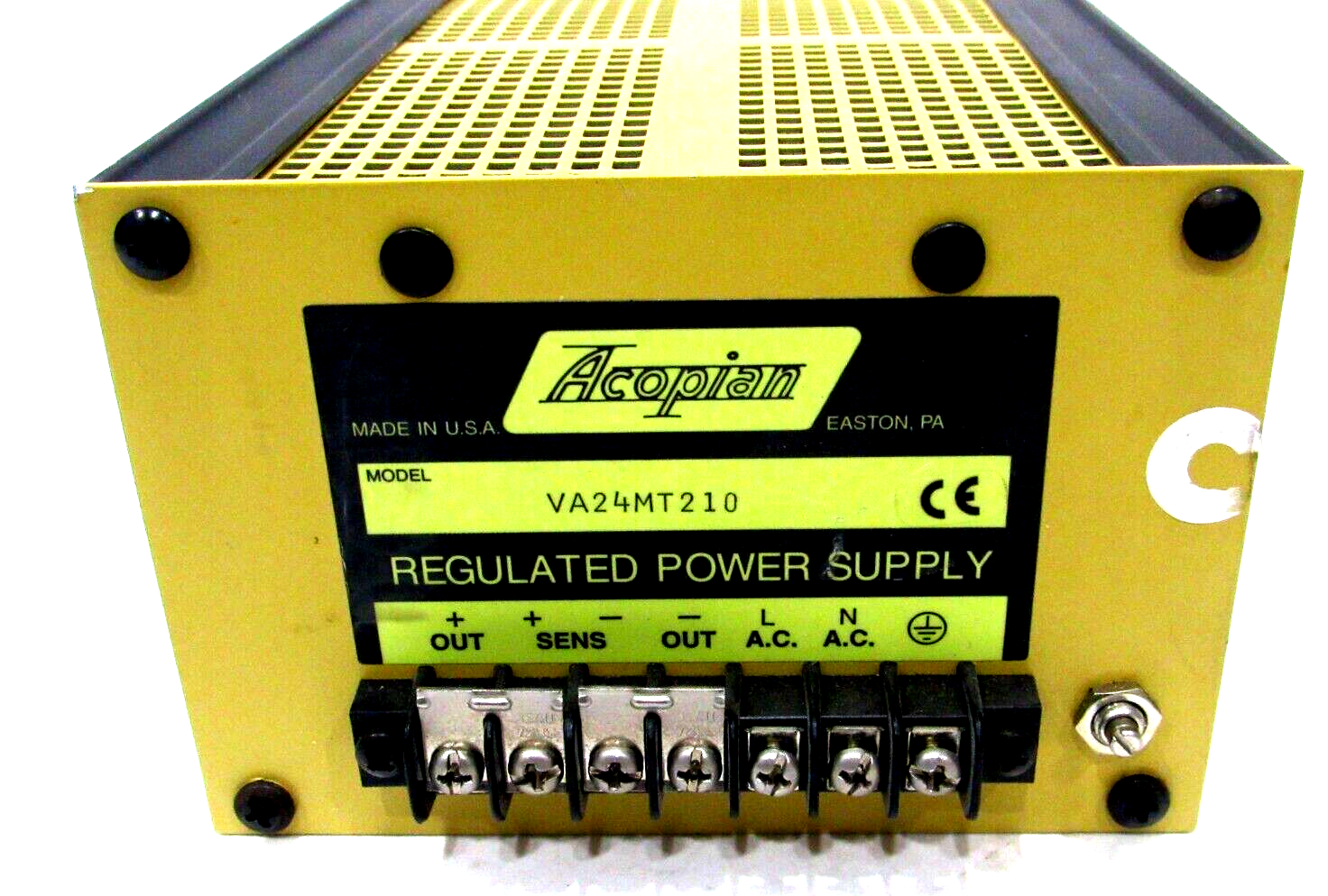 NEW ACOPIAN VA24MT210 REGULATED POWER SUPPLY - SB Industrial Supply, Inc.