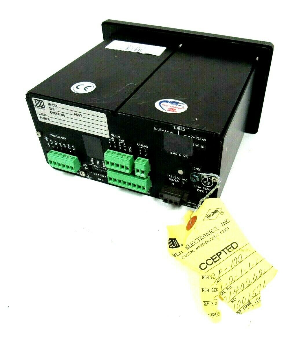 NEW BLH ELECTRONICS LCP-100 WEIGHT PROCESSOR LCP-100-1-1-2-1-1-1 LCP100 ...