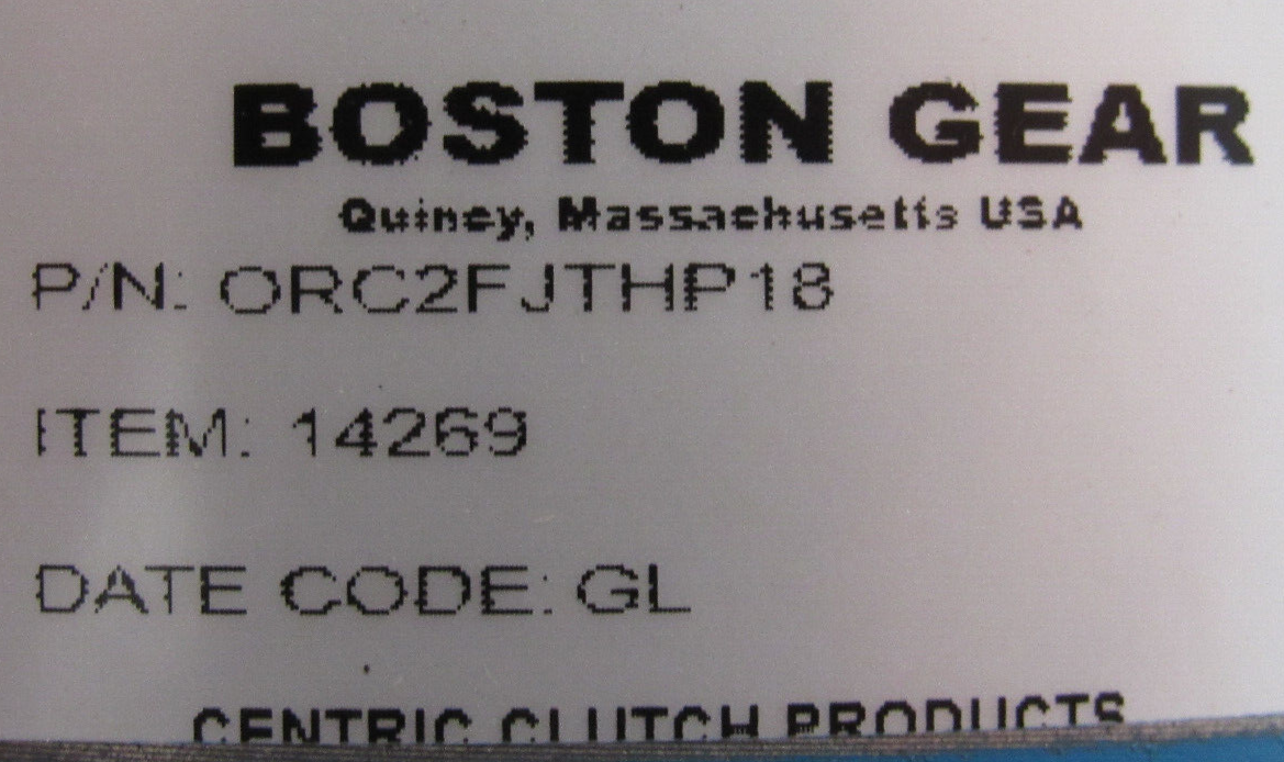 NEW BOSTON GEAR ORC2FJTHP18 MECHANICAL OVERLOAD CLUTCH - SB Industrial ...