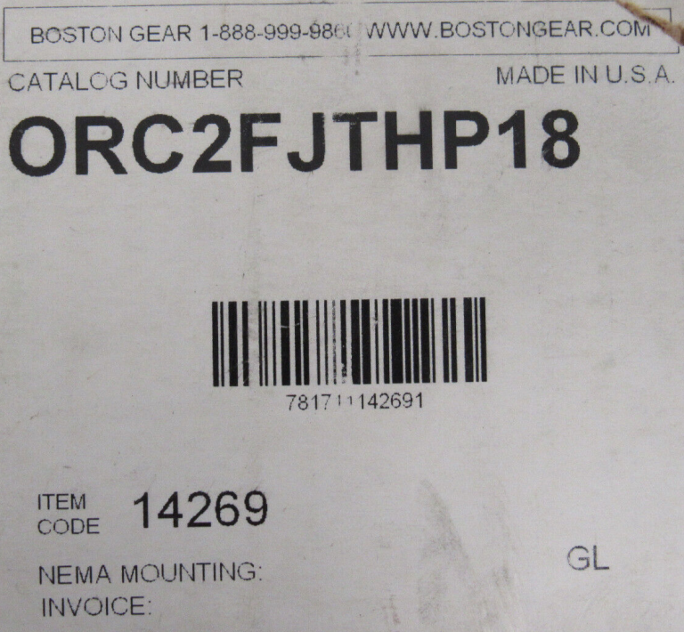 NEW BOSTON GEAR ORC2FJTHP18 MECHANICAL OVERLOAD CLUTCH - SB Industrial ...