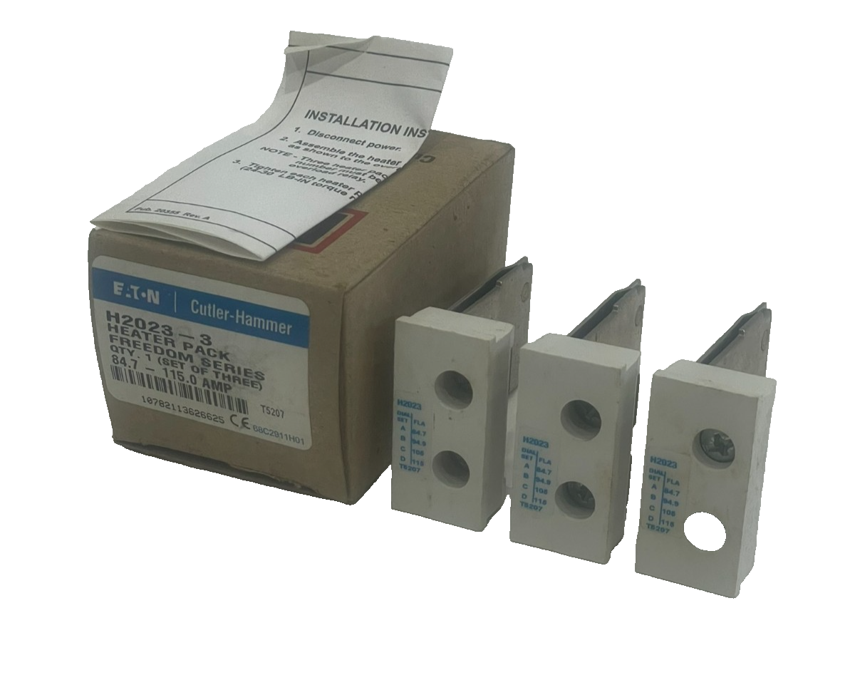 NEW EATON /CUTLER HAMMER H2023 -3 OVERLOAD THERMAL UNIT H2023 3 COUNT ...