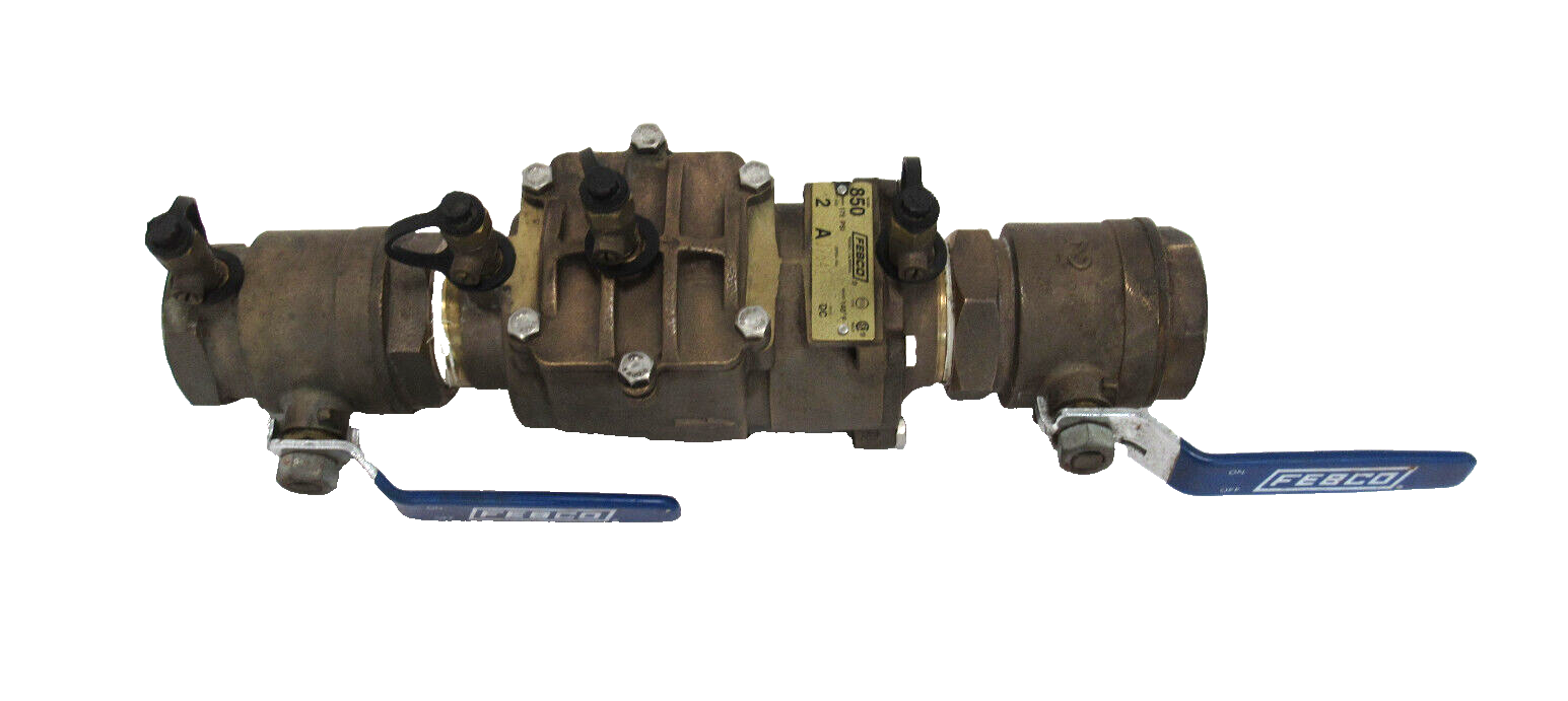 NEW FEBCO 850 DOUBLE CHECK BACK FLOW PREVENTER ASSEMBLY 2" TYPE DC - SB ...