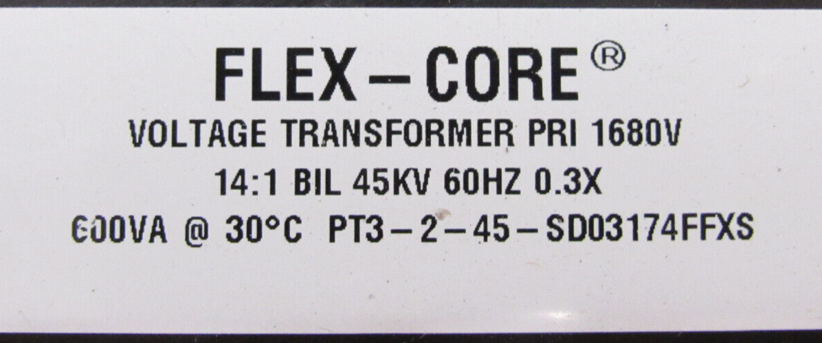NEW FLEX-CORE PT3-2-45-SD03174FFXS TRANSFORMER PT3245SD03174FFXS - SB ...
