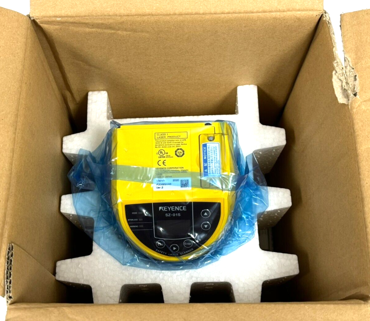 NEW KEYENCE SZ-01S SAFETY LASER SCANNER 24VDC SZ01S - SB Industrial ...