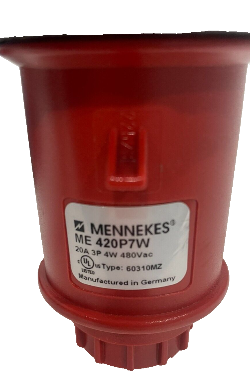 NEW MENNEKES ME-420P7W PIN AND SLEEVE PLUG 20A 3P 4W 480VAC ME420P7W - SB Industrial Supply, Inc.