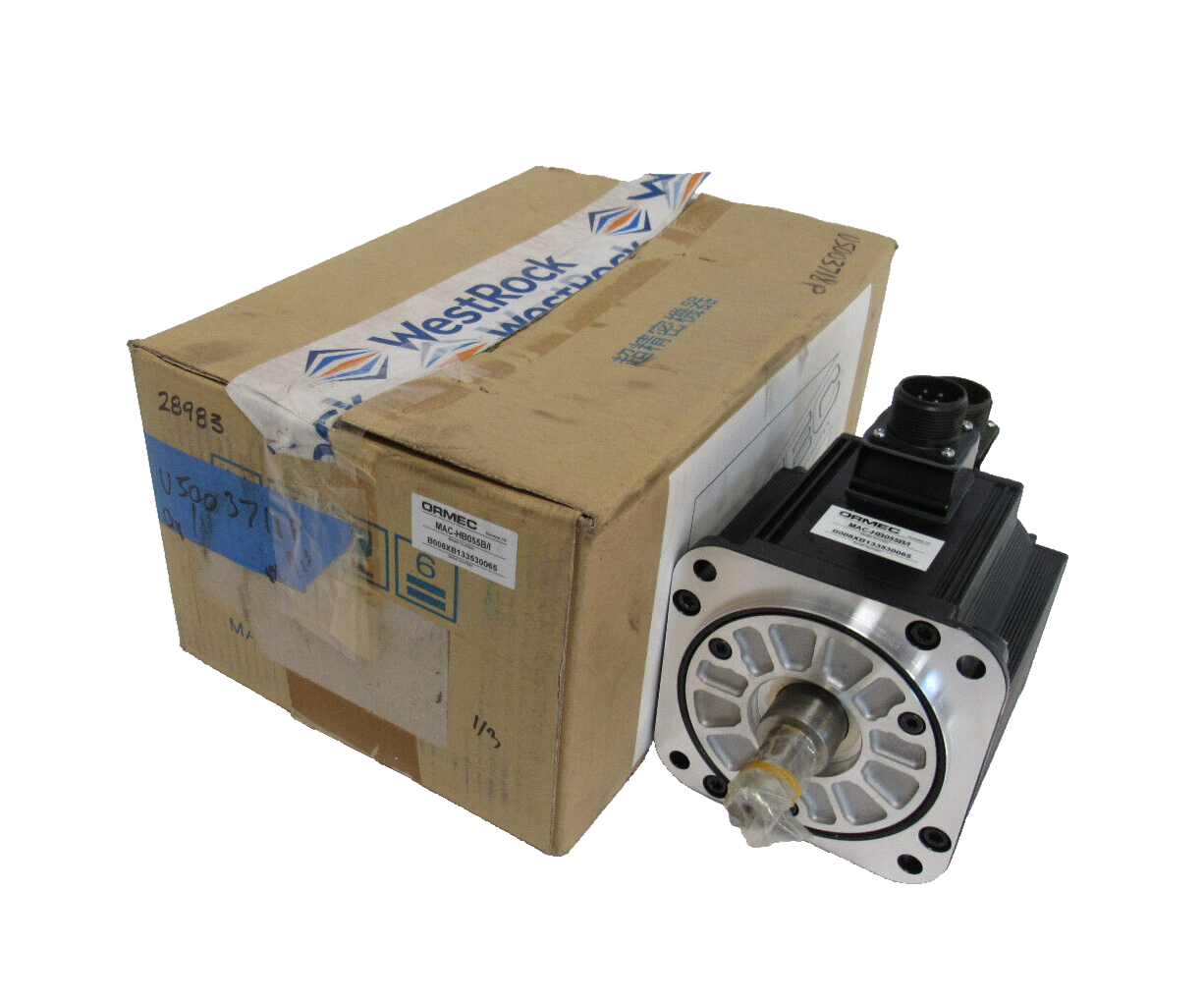 NEW ORMEC MAC-HB055B/I SERVO MOTOR MACHB055BI - SB Industrial Supply, Inc.