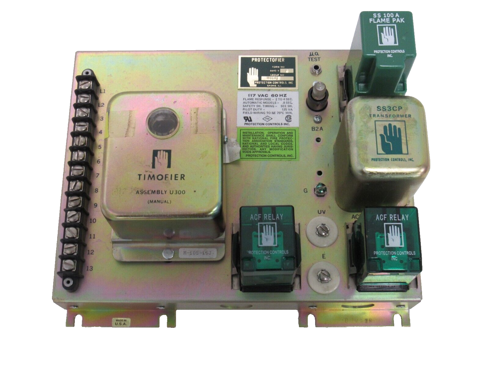 NEW PROTECTION CONTROLS 6642-VT BURNER CONTROL 6642VT M3101 - SB ...