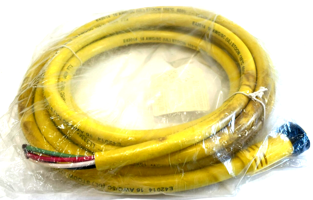 NEW WOODHEAD 105000A01F120 5P FEMALE PVC CORD 12' LOT OF 2 - SB ...