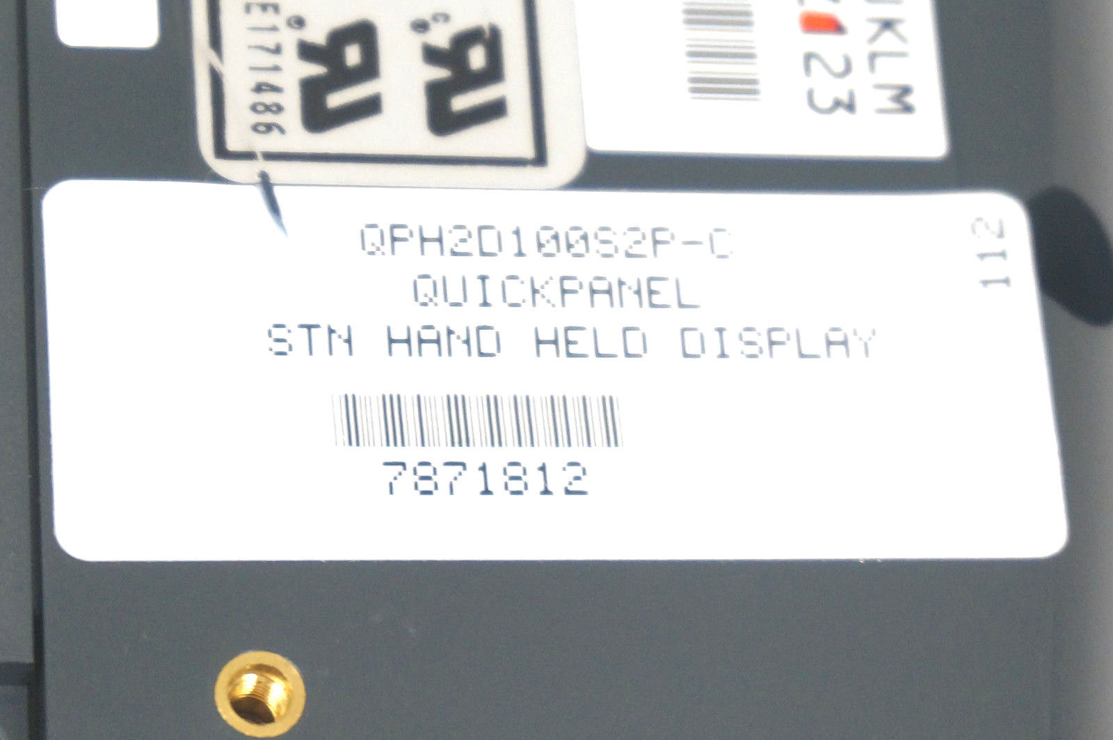 USED TOTAL CONTROL QPH2D100S2P-C QUICKPANEL HAND HELD DISPLAY ...