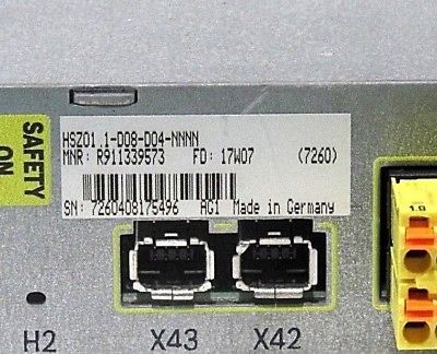 USED REXROTH HSZ01.1-D08-D04-NNNN INDRADRIVE R911339573 ...