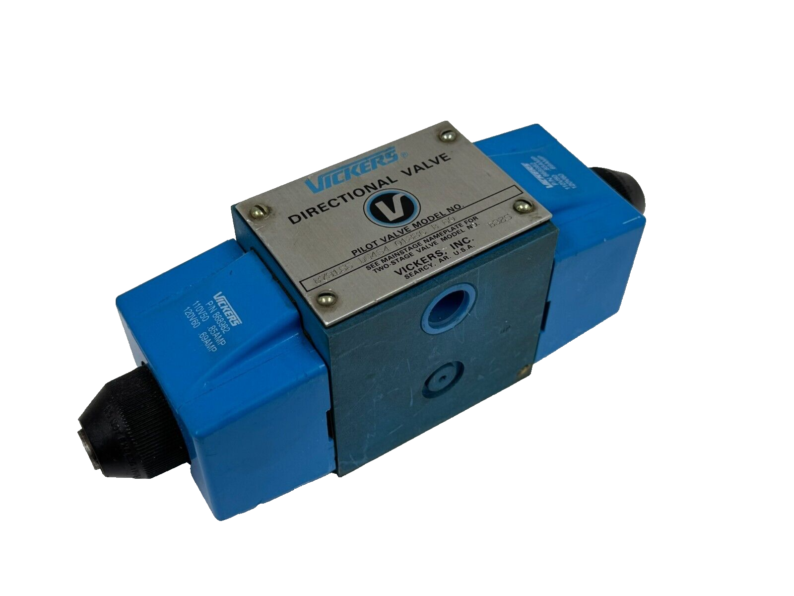 USED VICKERS DG4S4-0133C-B-60 DIRECTIONAL VALVE 879155 W/ 868982 COILS ...