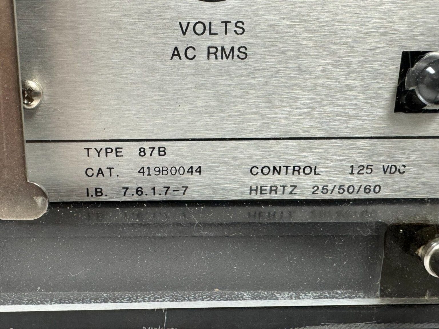 NEW ABB 419B0044 HIGH-IMPEDENCE DIFFERENTIAL RELAY TYPE: 87B - SB ...