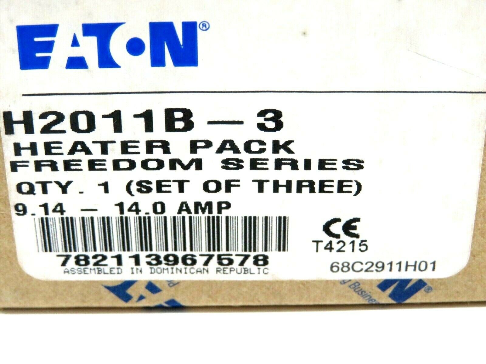 NEW EATON CORPORATION H2011B 3 HEATER PACK FREEDOM SERIES - SB ...
